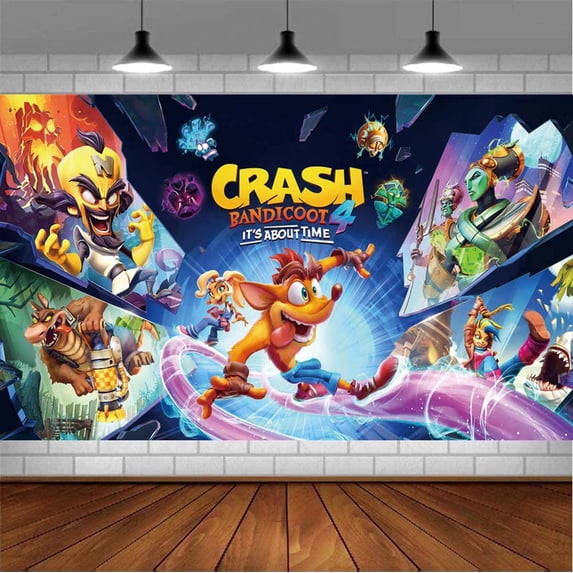 Crash Bandicoot Backdrop Banner Party Supplies Poster Movie Theme ...