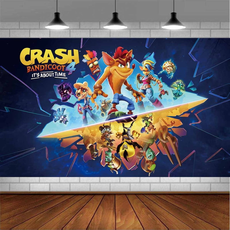 Crash Bandicoot Backdrop Banner Party Supplies Poster Movie Theme ...