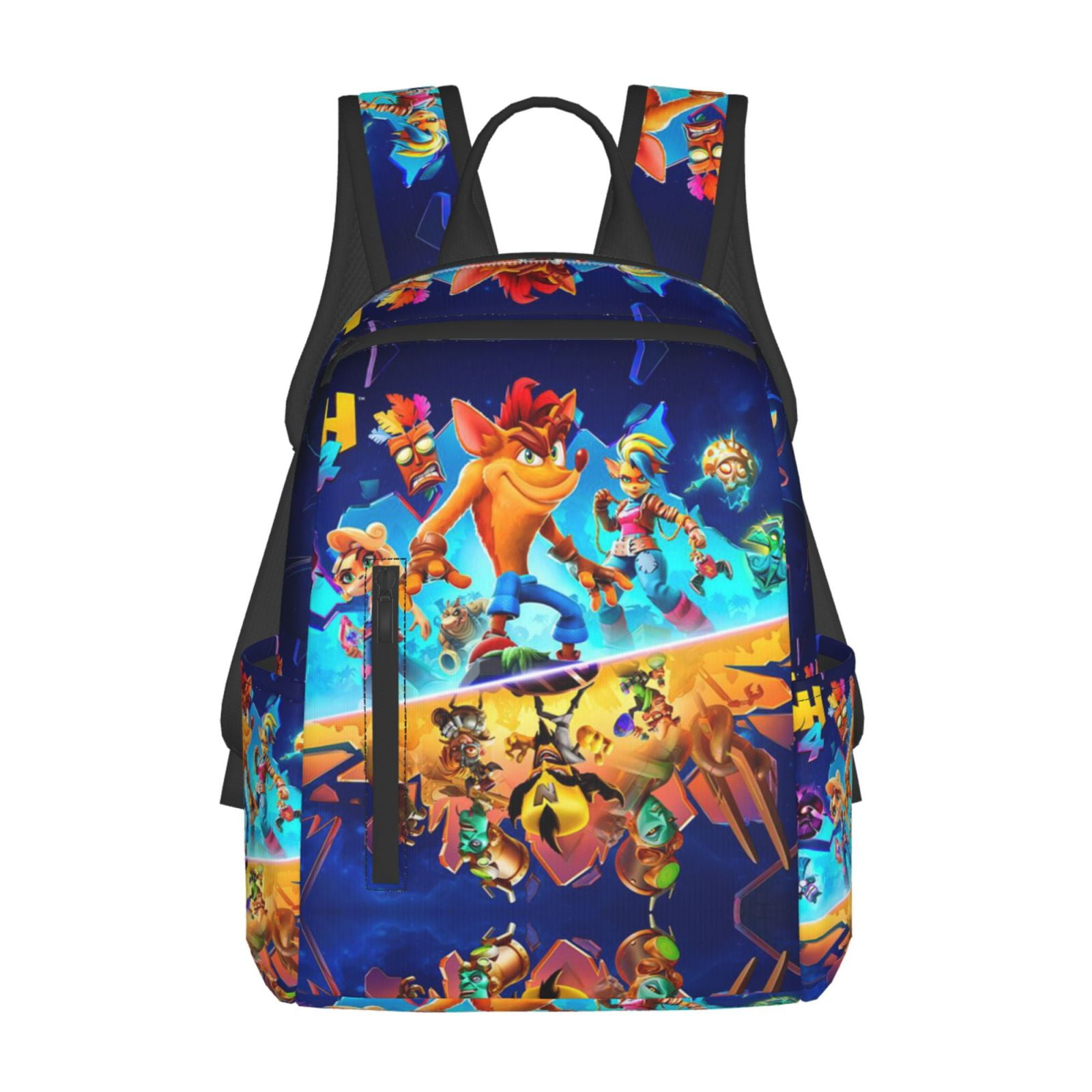 Crash Bandicoot Cute Backpack Daypack for Travel Anime Bag Notebook Bag ...