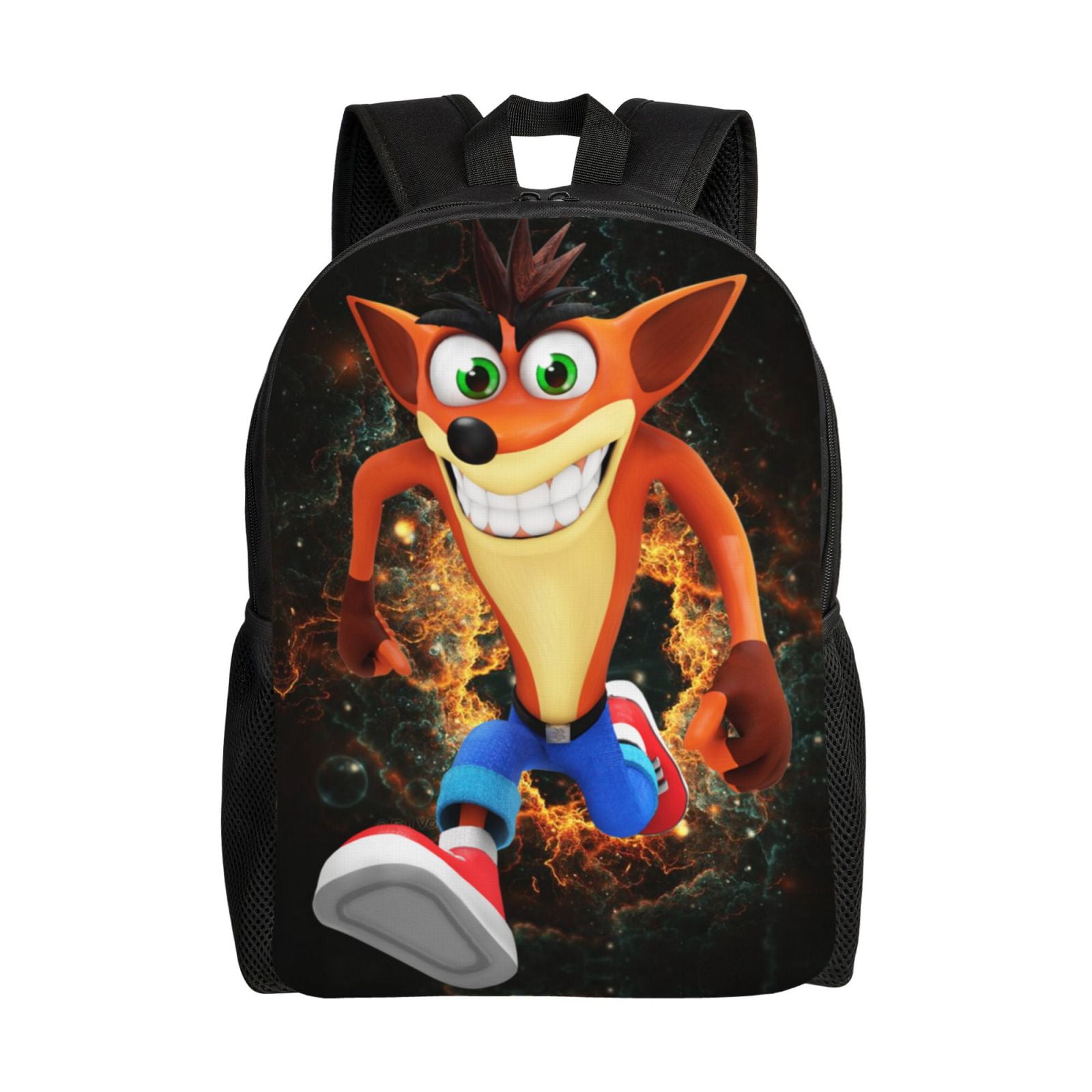 Crash Bandicoot Cute Backpack Daypack for Travel Anime Bag Notebook Bag ...