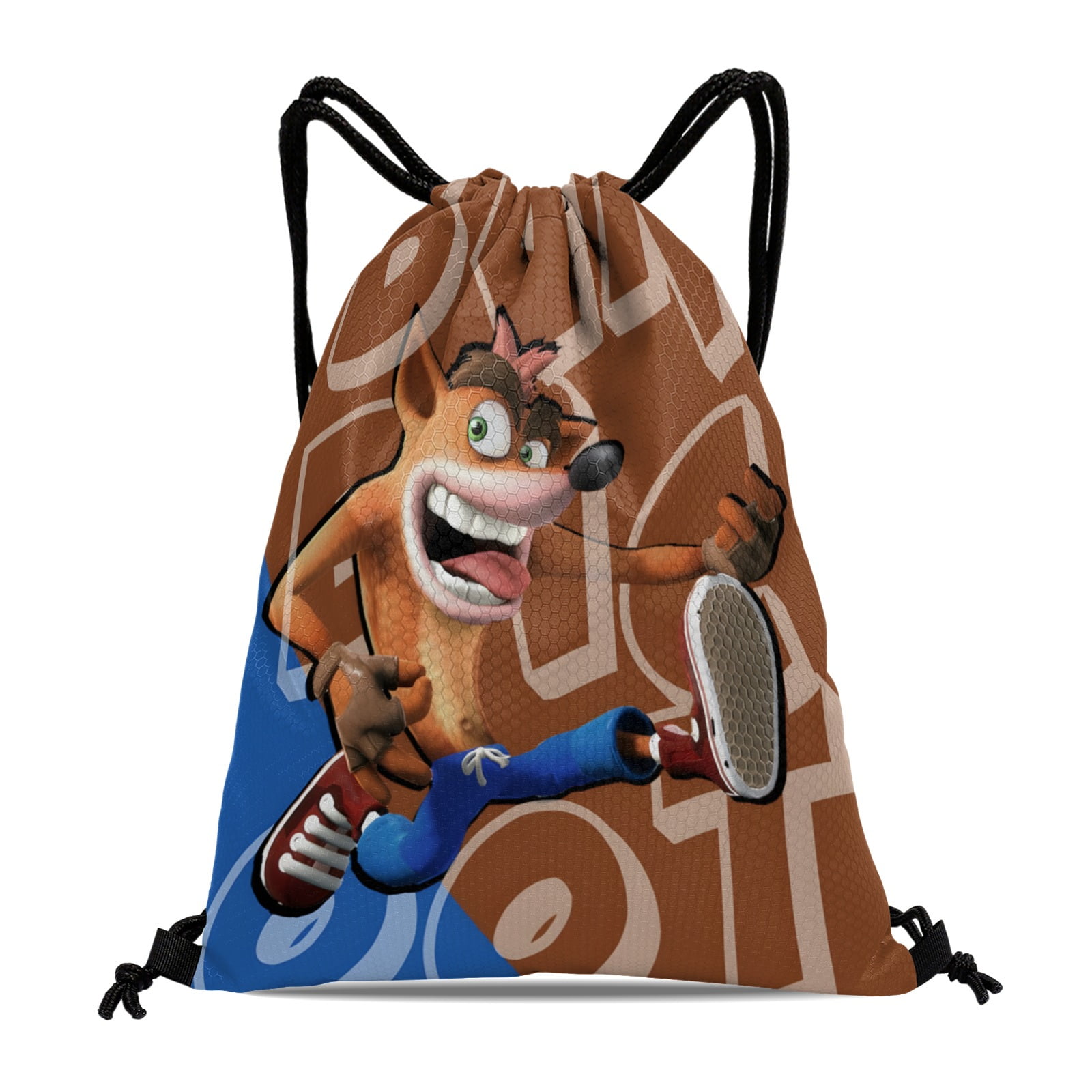 Crash Bandicoot Gym Drawstring Backpack:Waterproof design, ideal for ...