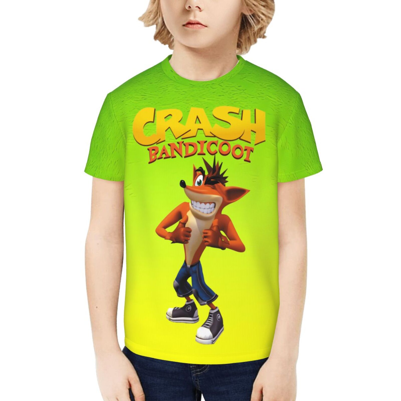 Crash Bandicoot Kids T-Shirt 3d Printed Graphic T-Shirts Boys And Girls ...