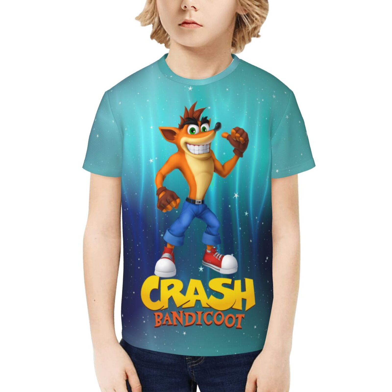 Crash Bandicoot Kids T-Shirt 3d Printed Graphic T-Shirts Boys And Girls ...