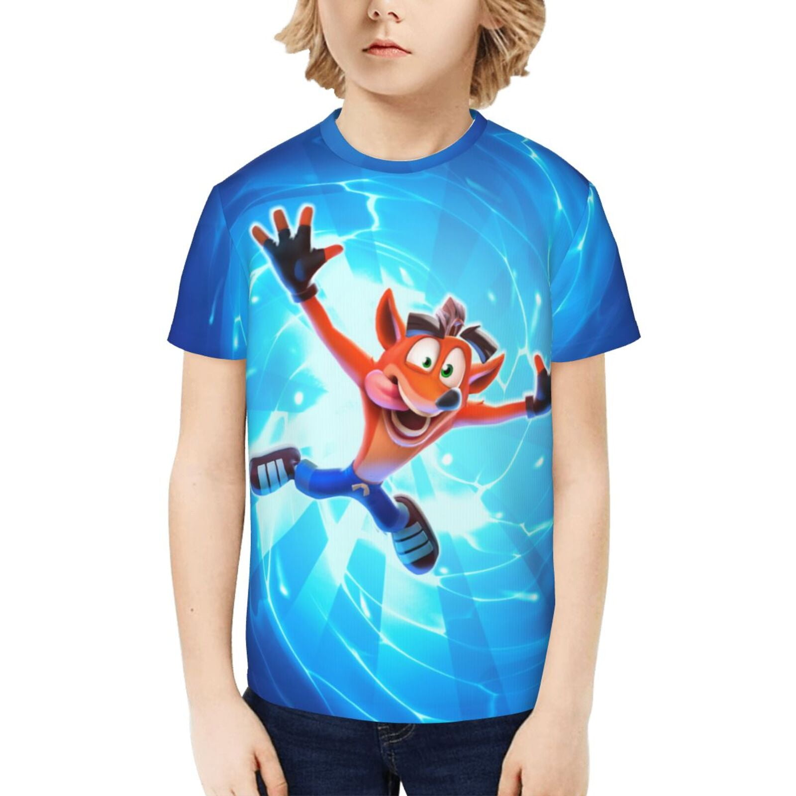 Crash Bandicoot Kids T-Shirt 3d Printed Graphic T-Shirts Boys And Girls ...