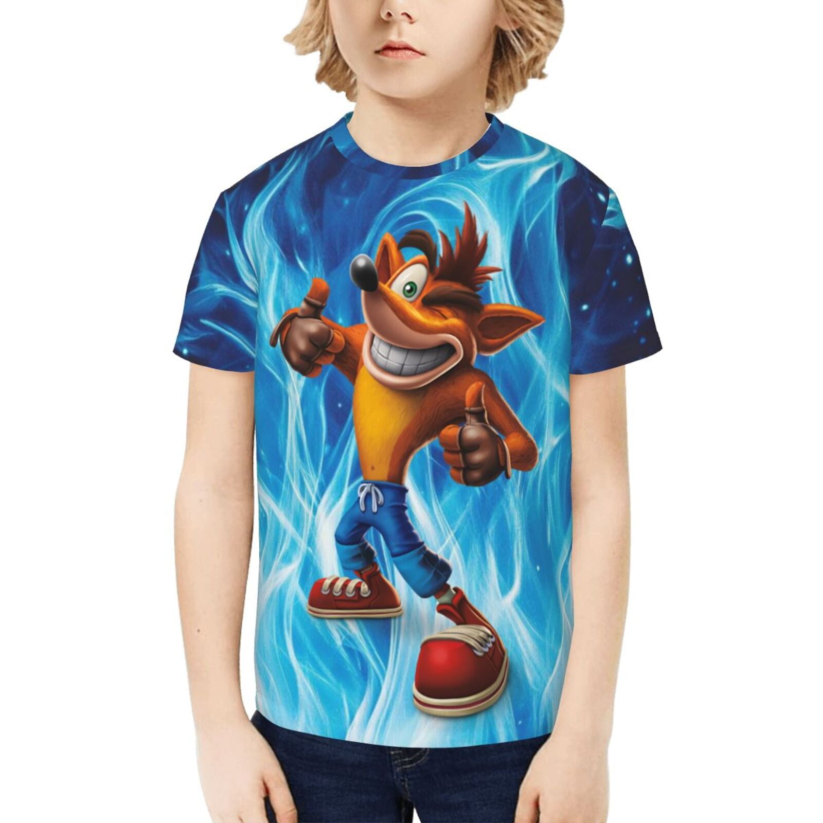 Crash Bandicoot Kids T-Shirt 3d Printed Graphic T-Shirts Boys And Girls ...