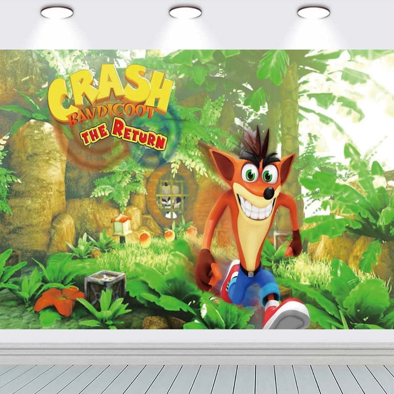 Crash Bandicoot Party Supplies Taspestry Poster Banner Backdrop ...