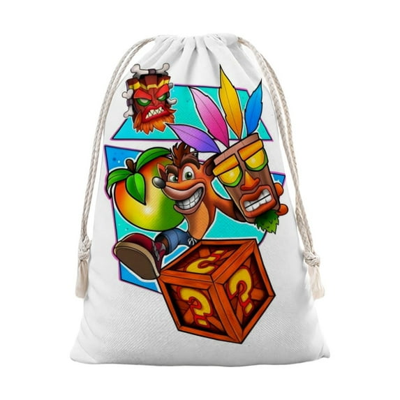 Crash Bandicoot Pattern Christmas Bunch Pocket 13.8 * 17.7 in - Walmart.com