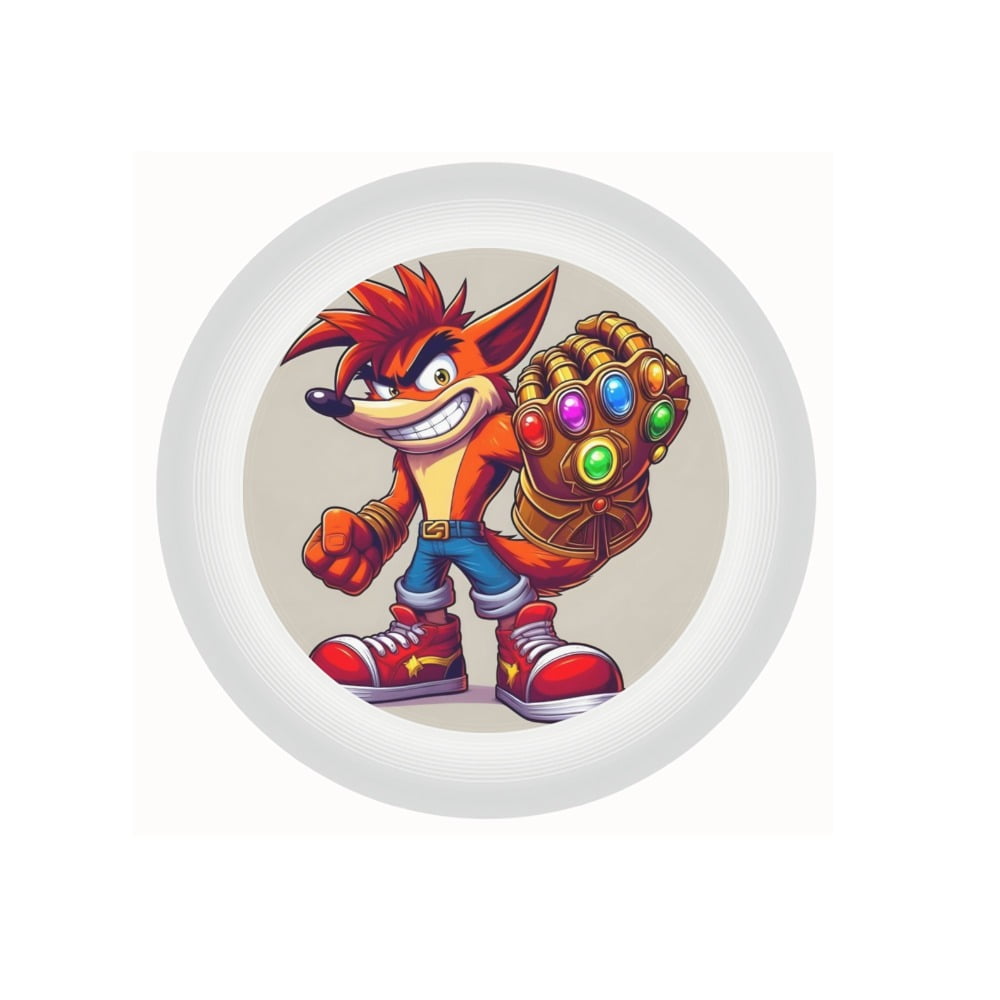 Crash Bandicoot Patterned Frisby Slip Resistant And Stable Throw With A ...