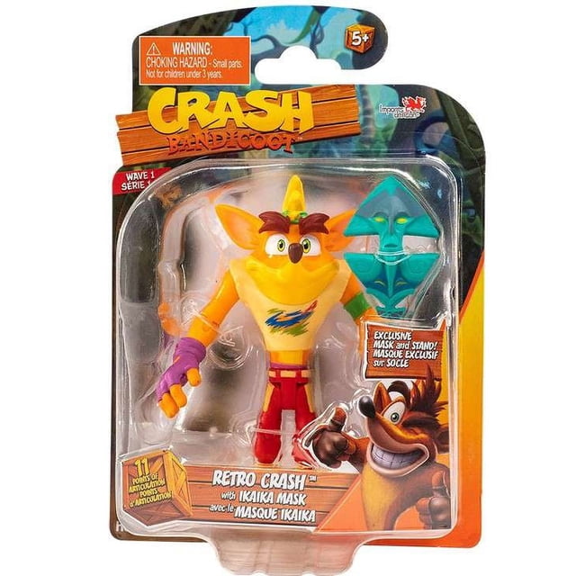 Retro Crash Figure with Mask | Figure storage bins - Walmart Business ...