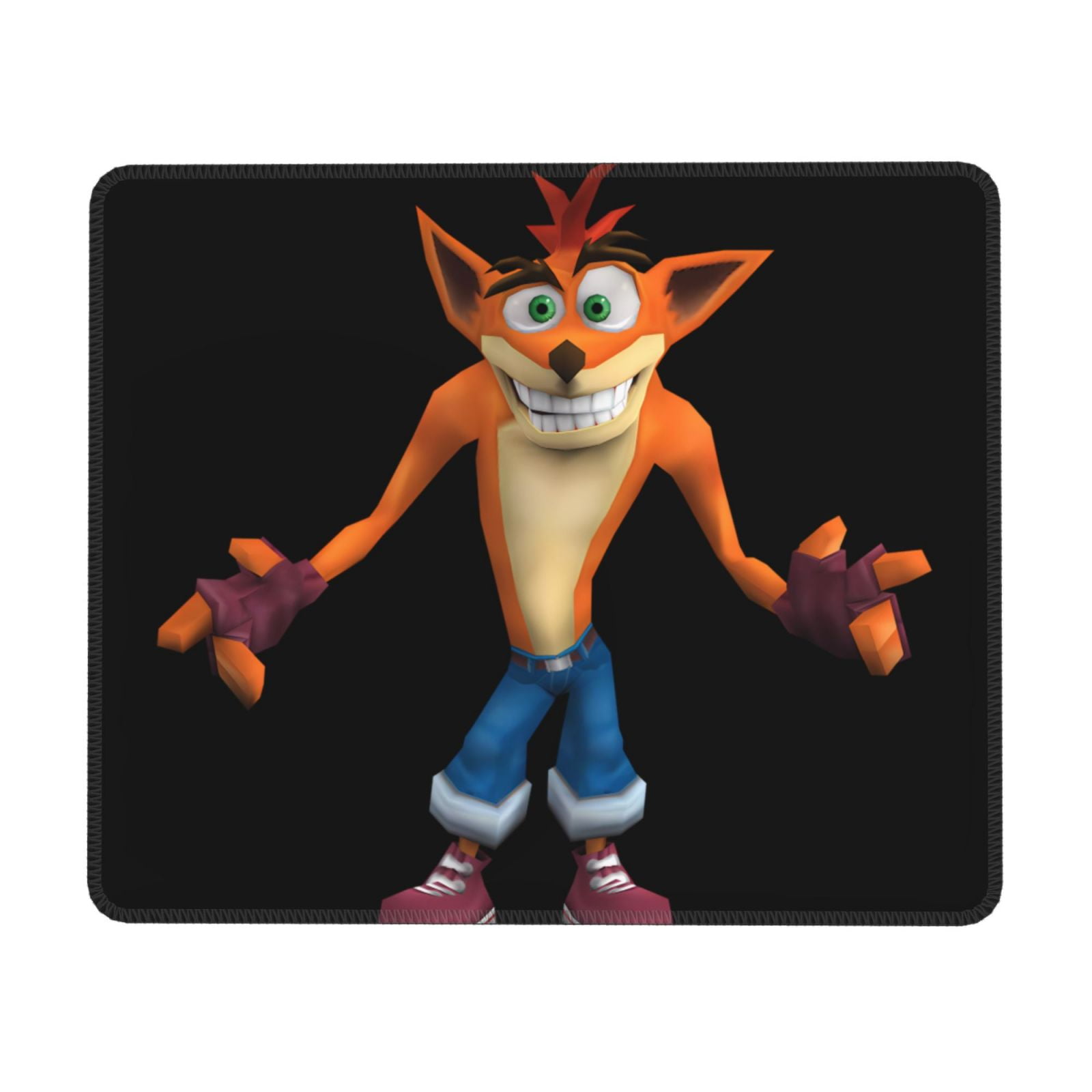 Crash Bandicoot Mouse Pad Square Mouse Pad for Desk Soft Computer Mouse ...