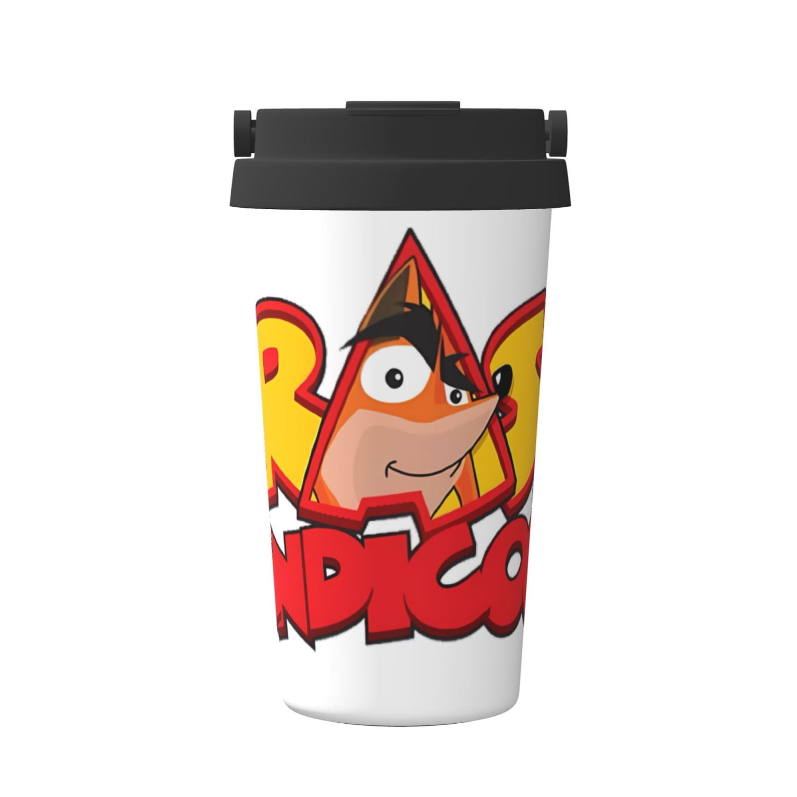 Crash Bandicoot Mug Insulated Coffee Mug with Lid Portable Spill-Proof ...