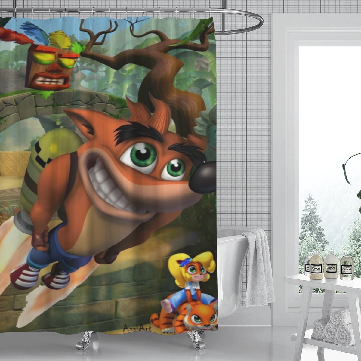 Crash Bandicoot shower curtain highlights a memorable design, is ...