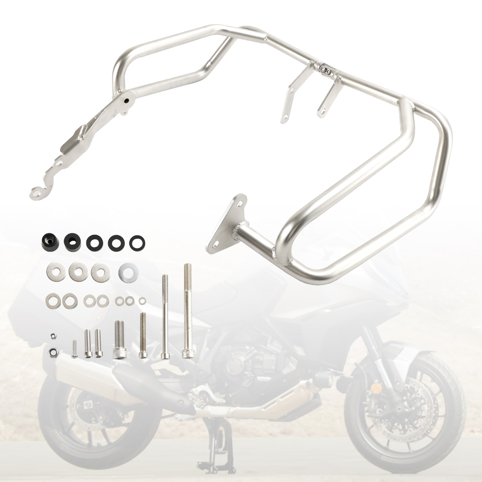 Crash Bar Lower Engine Guard Steel Frame Fit Silver For Honda Nt1100 Nt ...