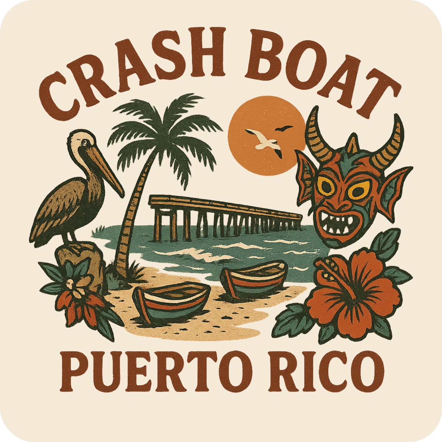 Crash Boat Puerto Rico Keepsakes Souvenir Vinyl Sticker – Destination ...