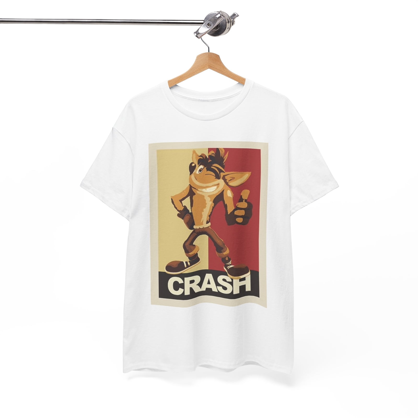 Crash Graphic T Shirt Retro Gaming Vintage poster Unisex Heavy Cotton ...