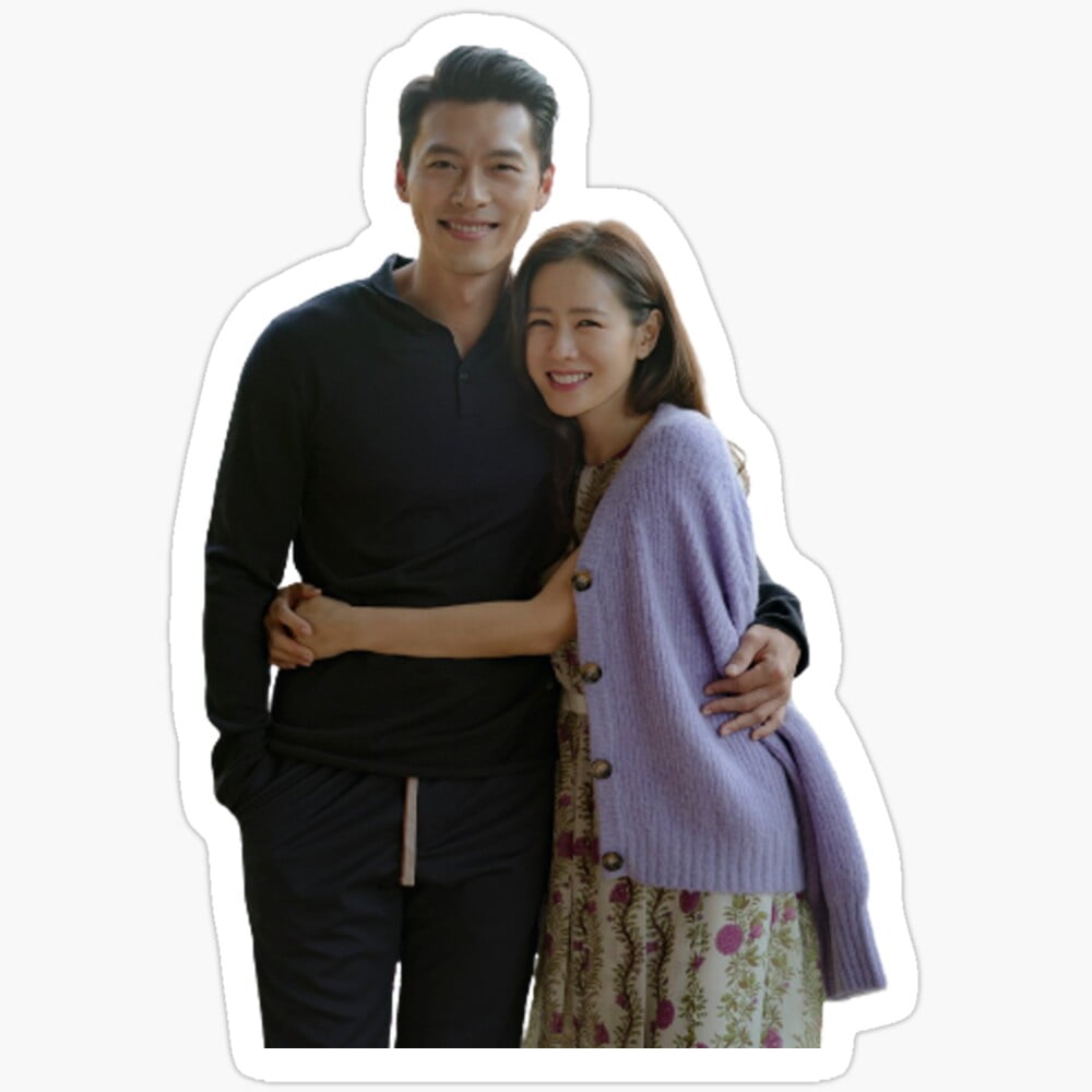 Crash Landing On You Hug Scene Sticker Phone Decal Water Bottle ...