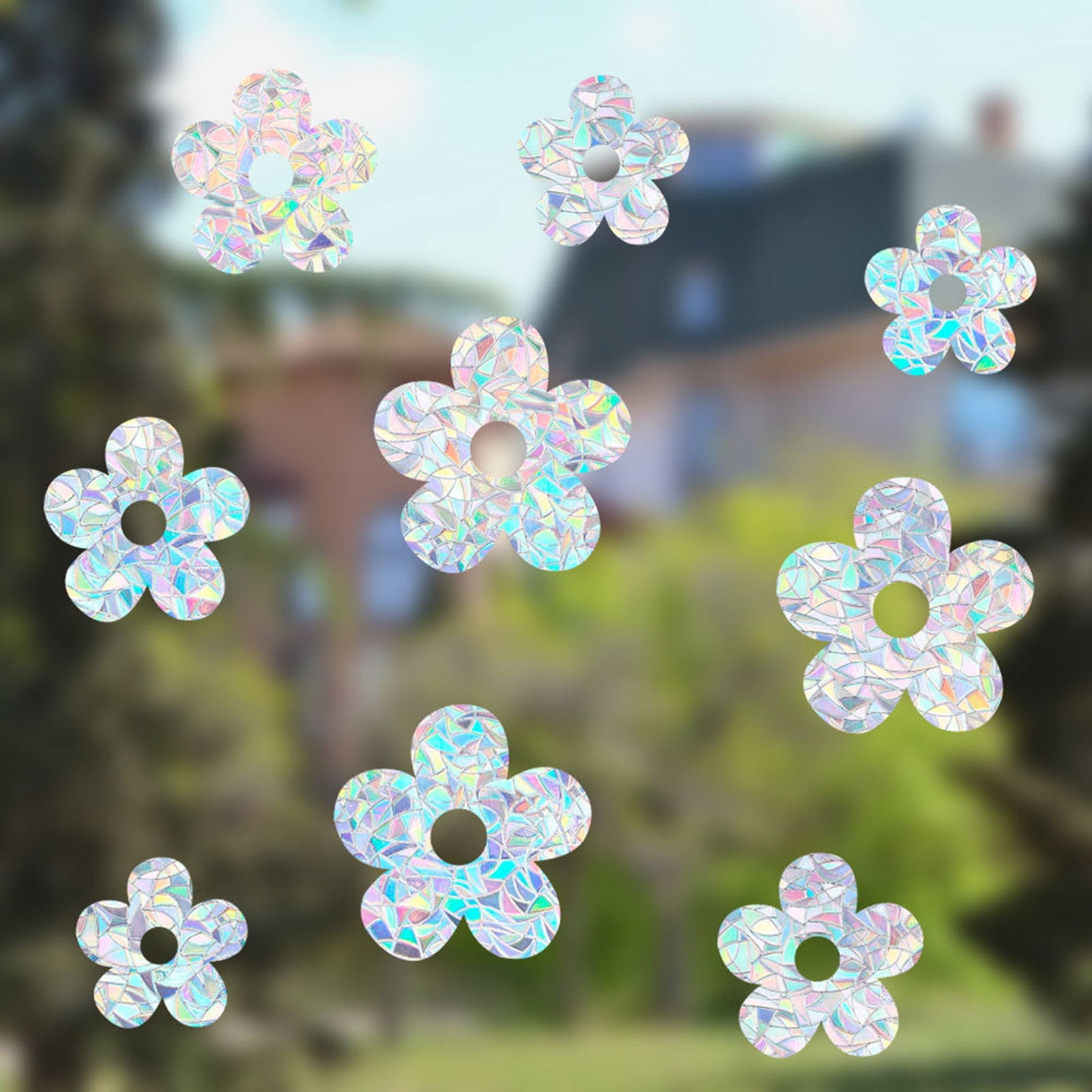 Crash Window Stickers To Prot Ect Birds From Window Bumps Non-Adhesive ...