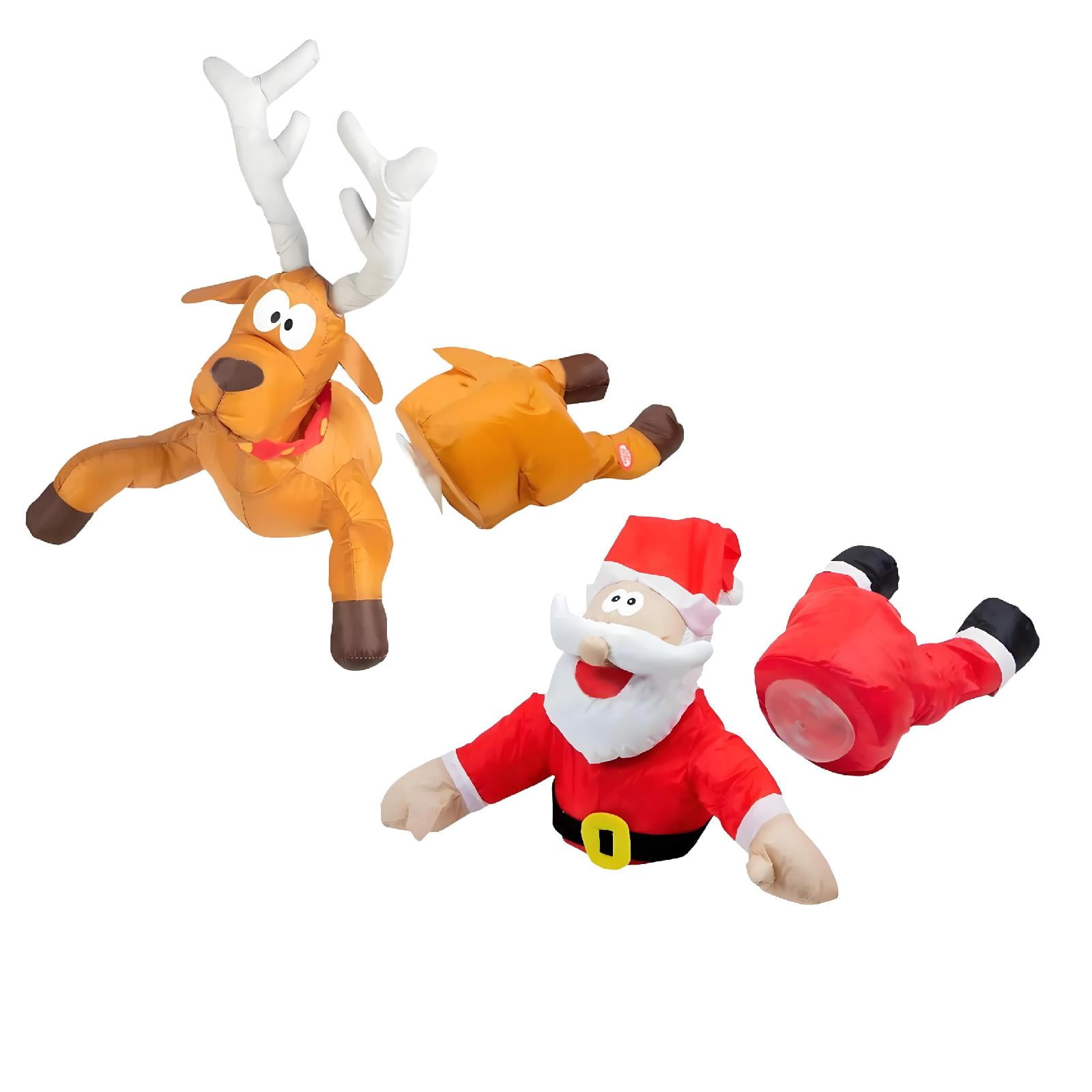 Crashing Santa Animated Christmas Window Decoration - Remarkable ...