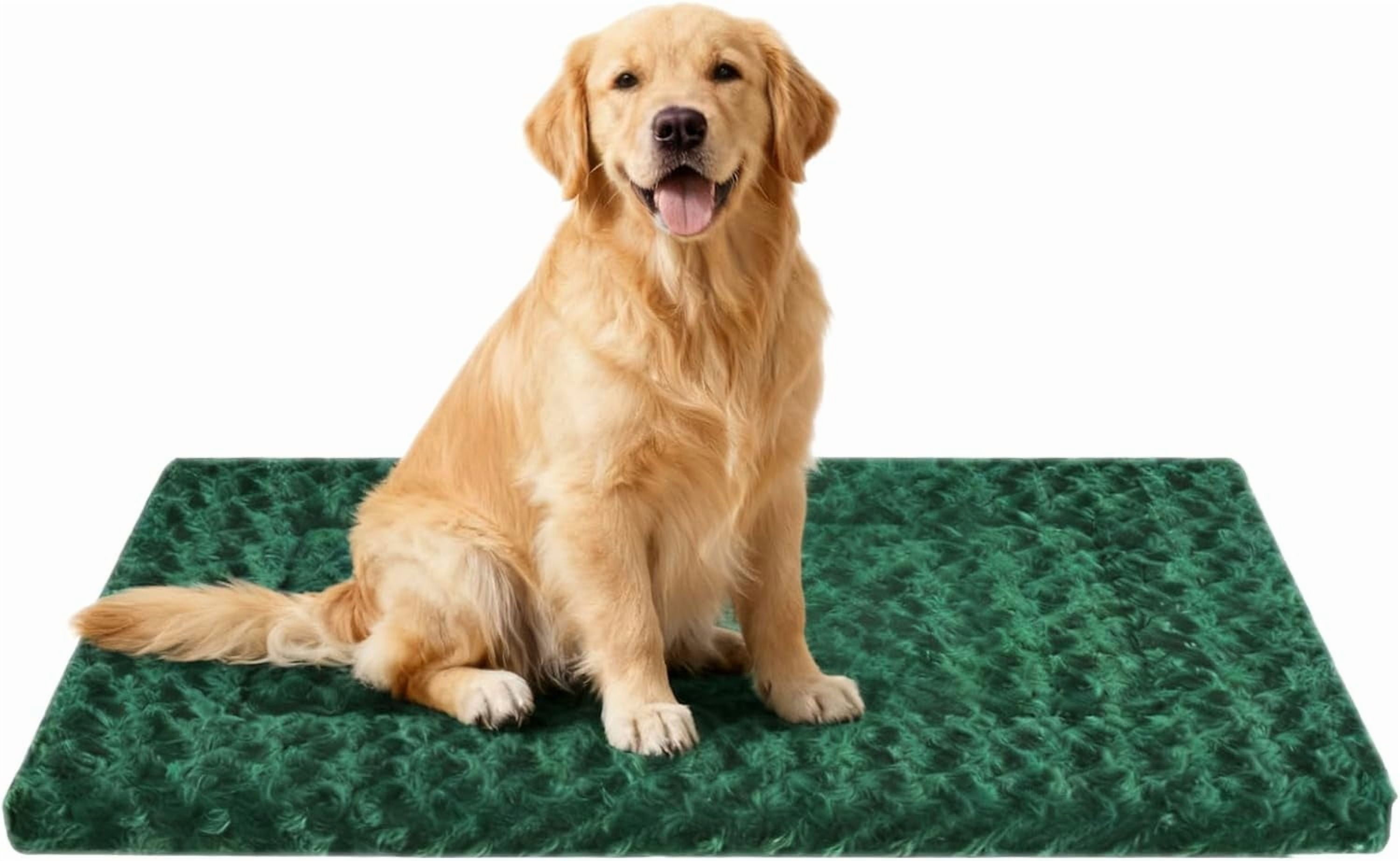 Crate Bed Pad - Reversible Fleece Mat for Small, Medium, Large Dogs - Soft & Washable Anti-Slip ...