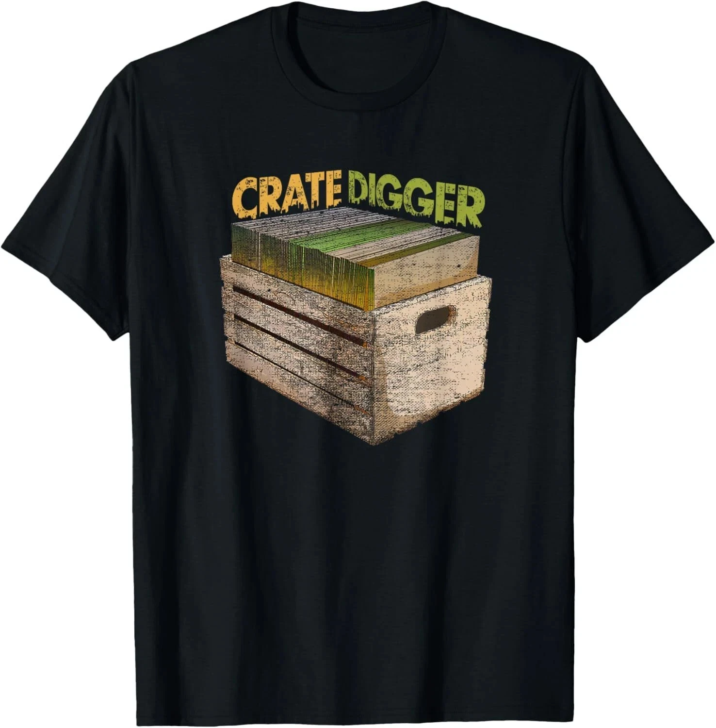 Crate Digger Vinyl Record Collector Music Lover Retro Vibe Unisex T-shirt - Walmart.com
