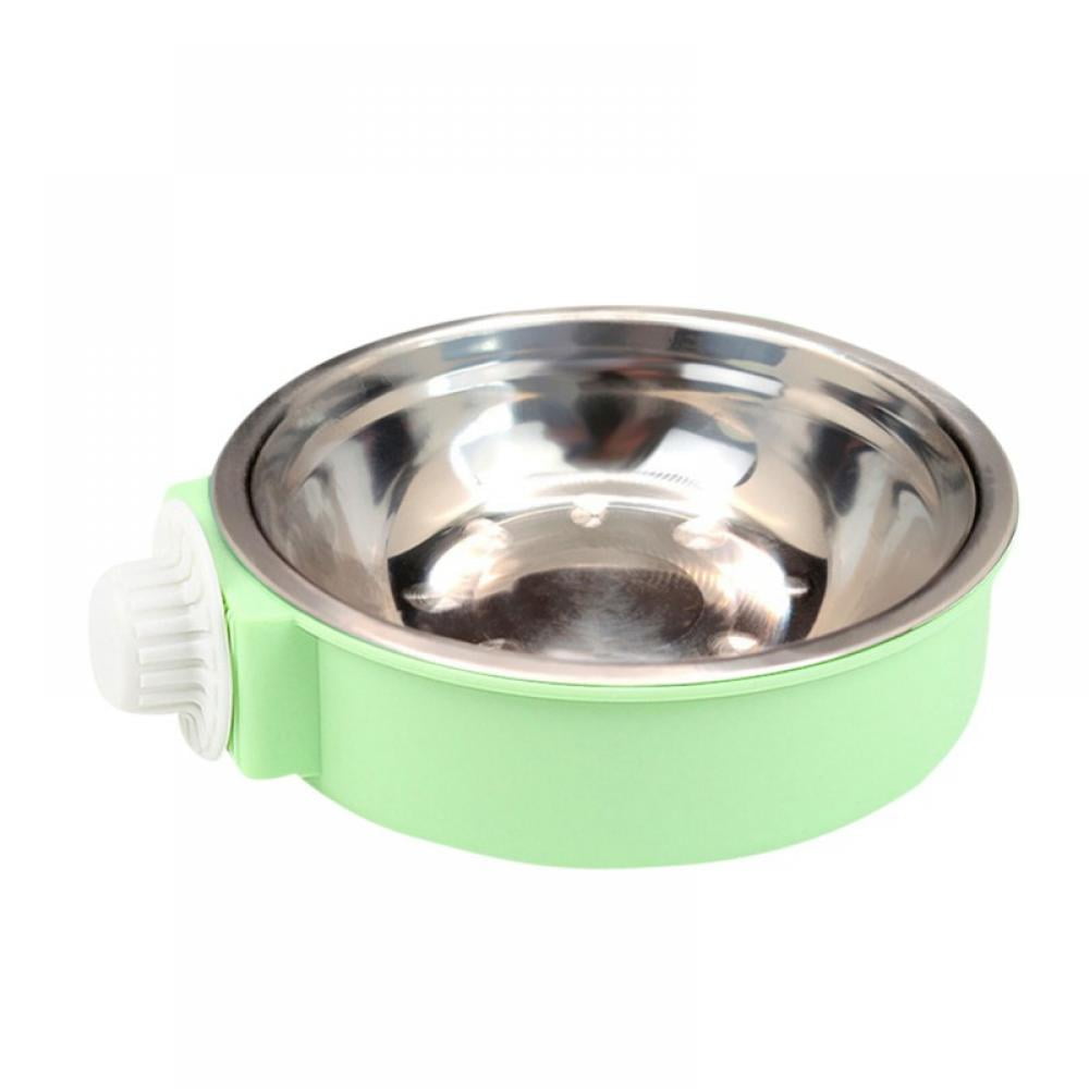 Crate Dog Bowl,Stainless Steel Removable Hanging Food Water Bowl Cage ...