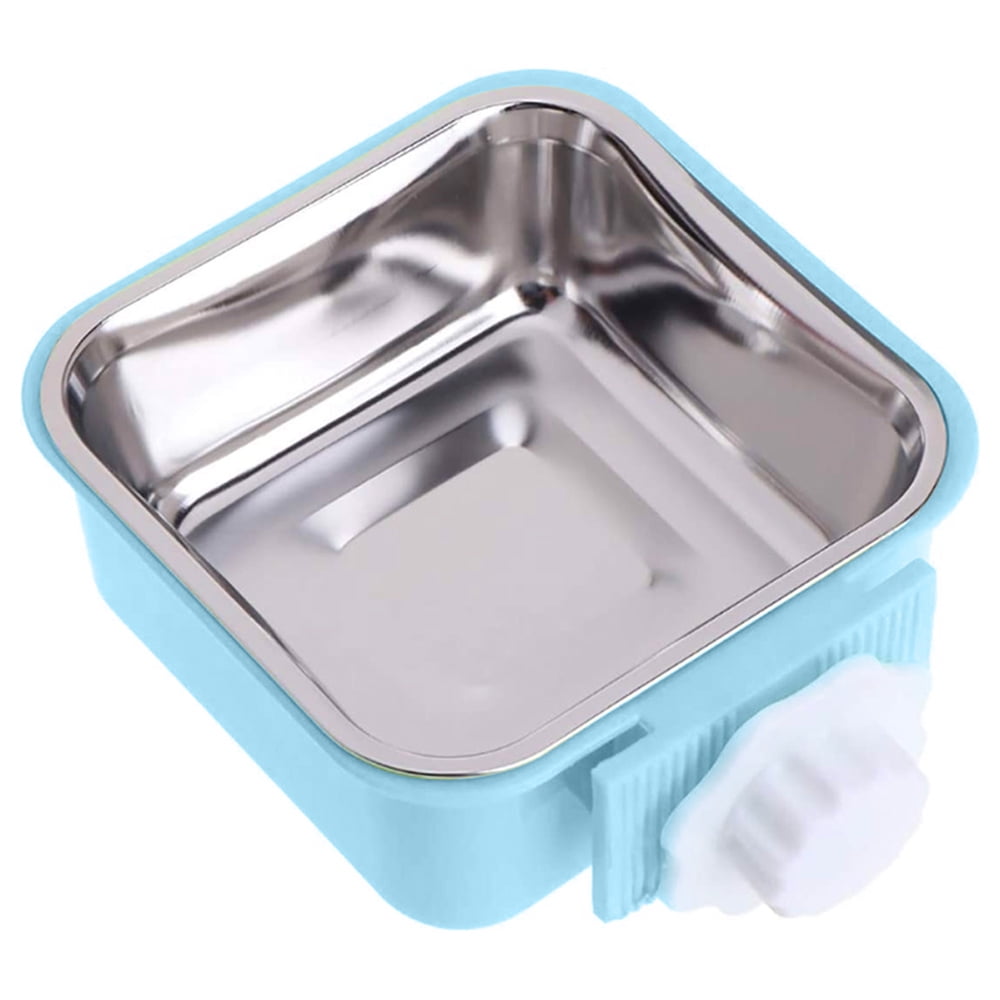 Crate Dog Cat Bowls, Removable Stainless Steel Hanging Pet Cage Bowls ...