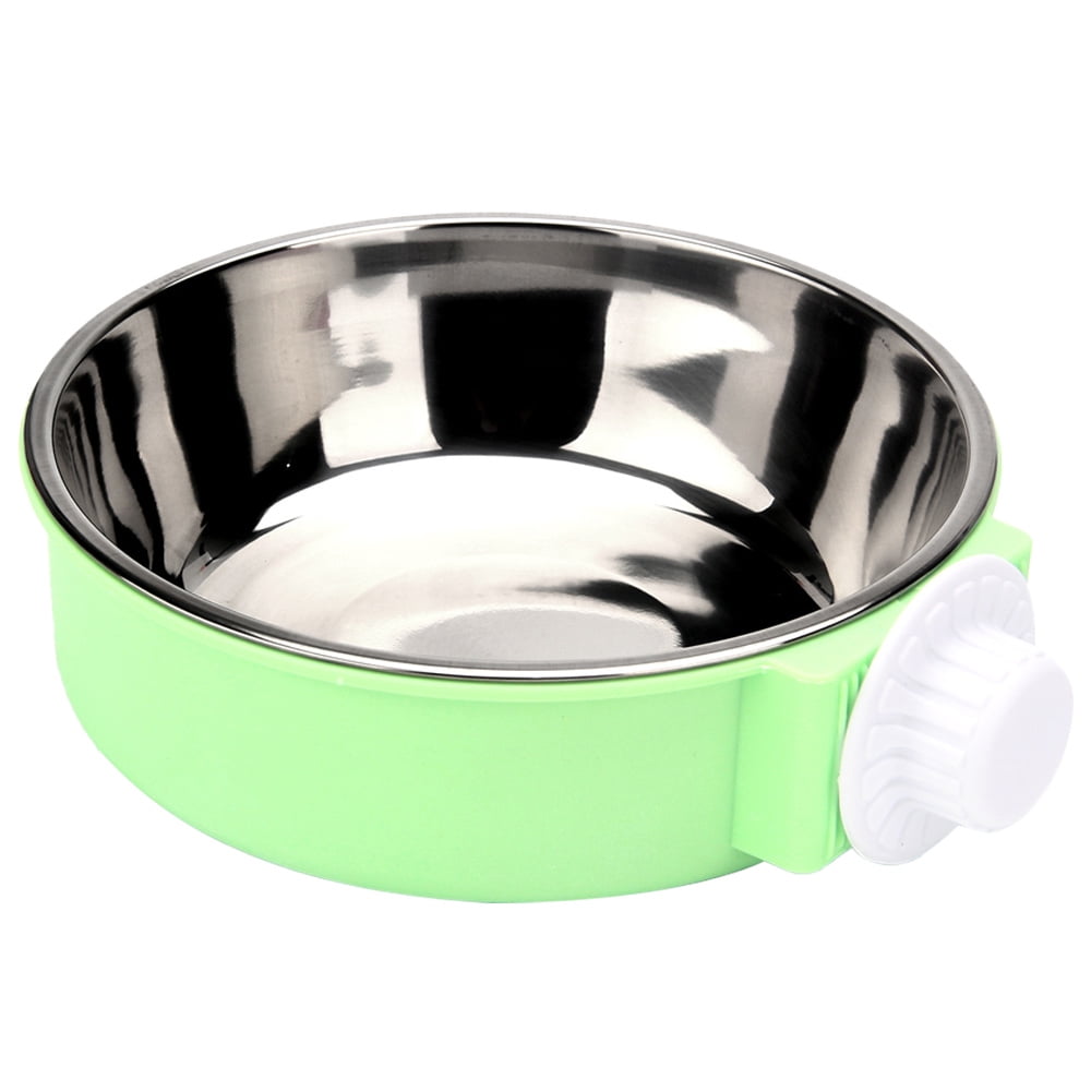 Crate Dog Cat Bowls, Removable Stainless Steel Hanging Pet Cage Bowls ...