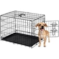 Crate - Single Door 30 Inch Portable Puppy Cage, Wire Pet Kennel with ...