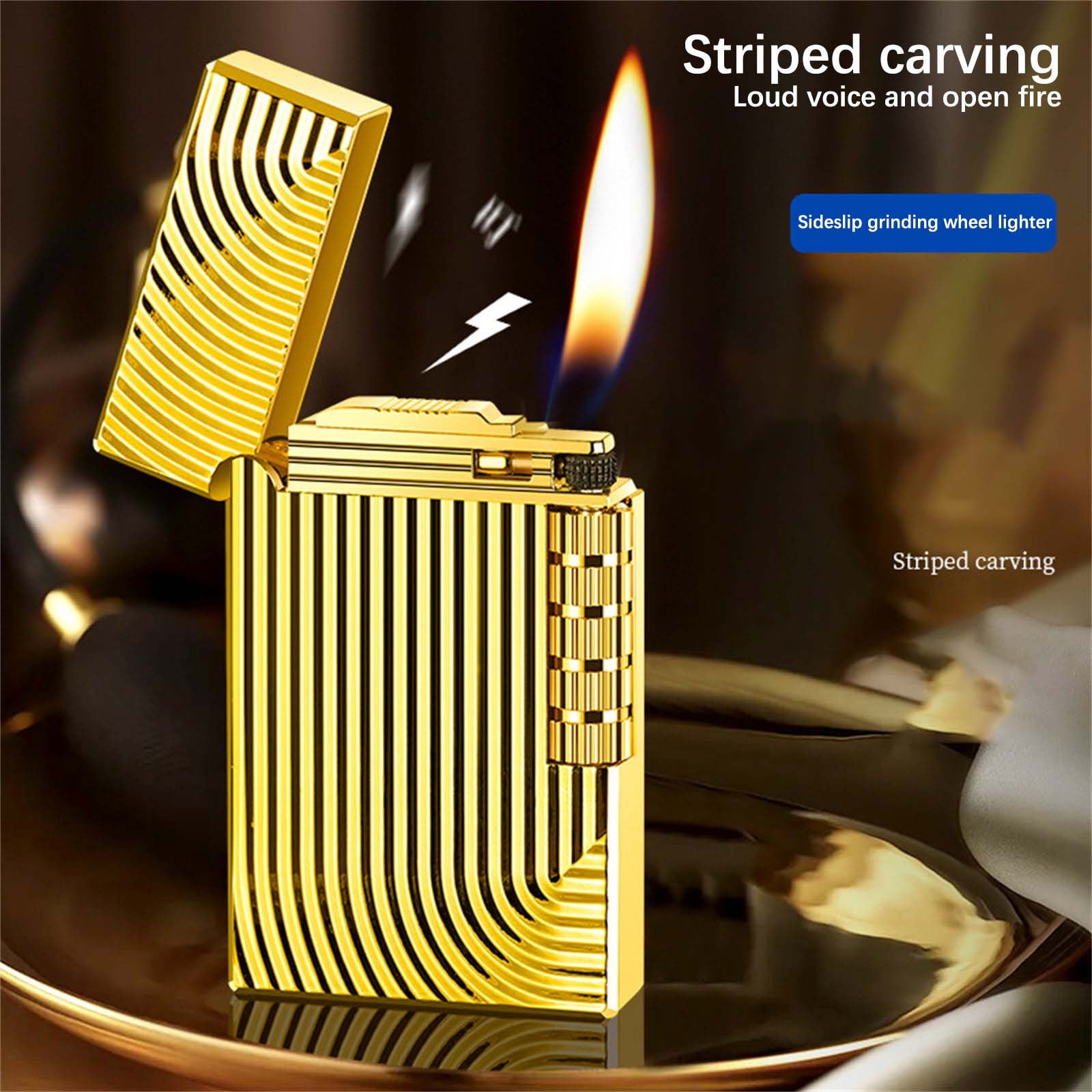 Crater Clear Light Inclined Fire Lighter - Sanji's same style lighter ...