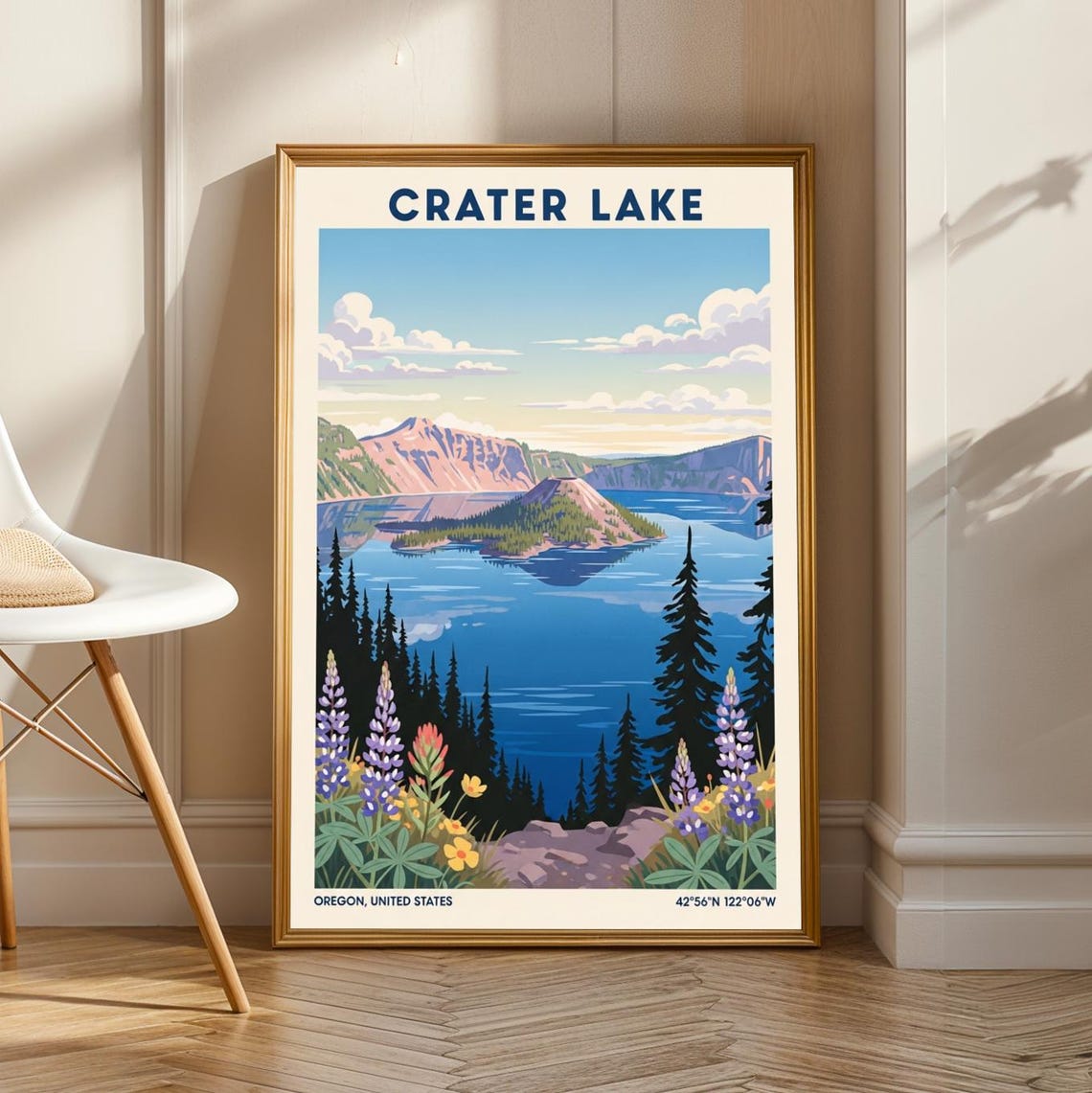 Crater Lake Landscape, Oregon Wall Art, Us State, Us Wall Art, Gift For ...