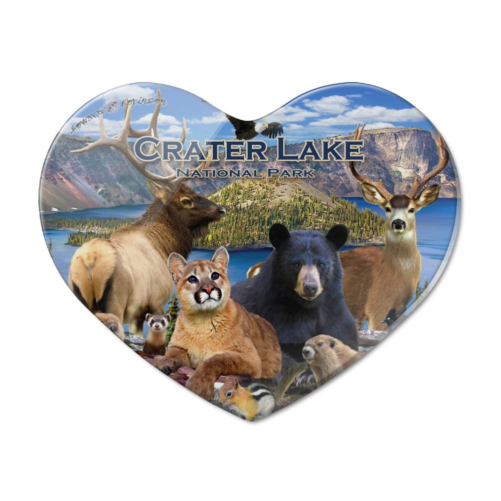 Crater Lake National Park Oregon Animals Elk Deer Beaver Cougar Heart ...