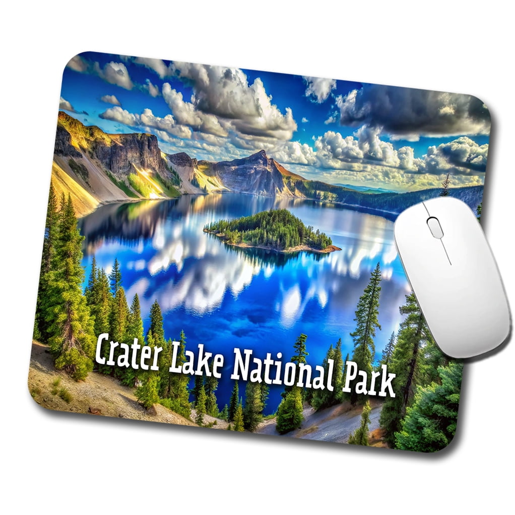 Crater Lake National Park Oregon Mouse Pad Low Profile Gaming Mat ...