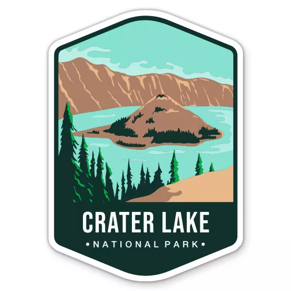 Crater Lake National Park Sticker Phone Decal Water Bottle Stickers Car ...