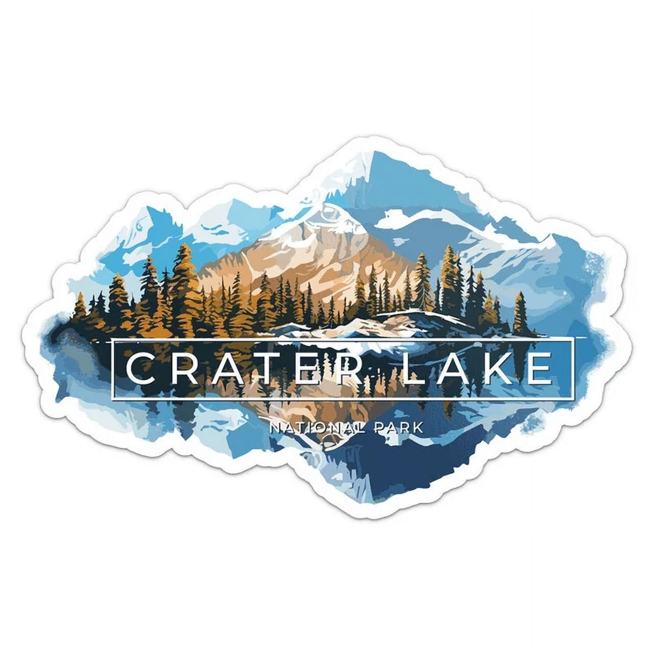 Crater Lake National Park Sticker Phone Decal Water Bottle Stickers Car ...