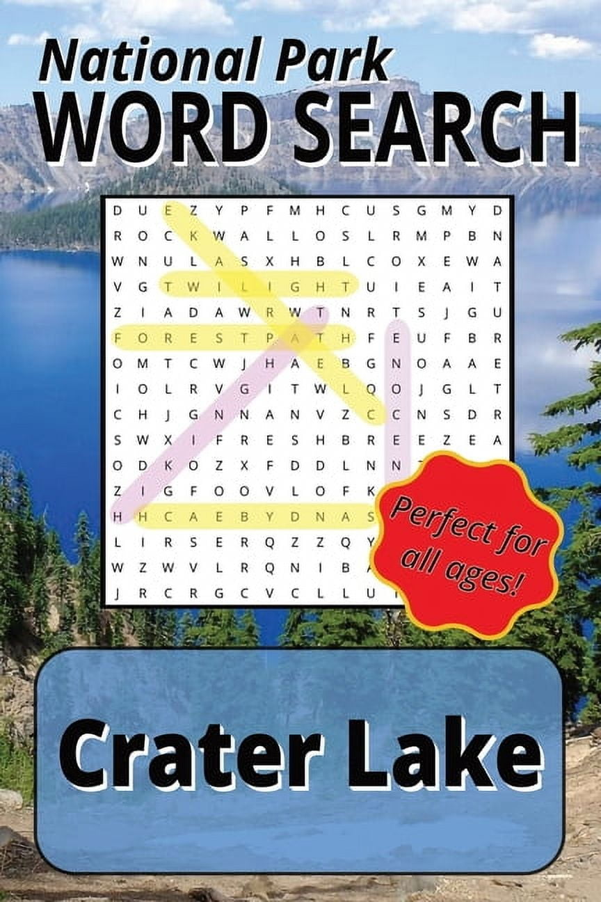 Crater Lake National Park Word Search Puzzle Book: Word Searches with ...