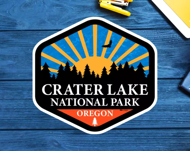 Crater Lake Oregon Sticker Decal Sticker Indoor Outdoor Laptop Car ...