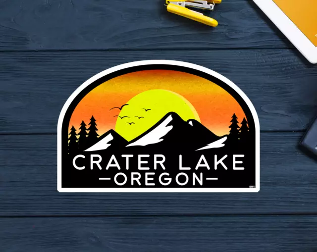 Crater Lake Oregon Sticker Decal Sticker Indoor Outdoor Phone Decal ...