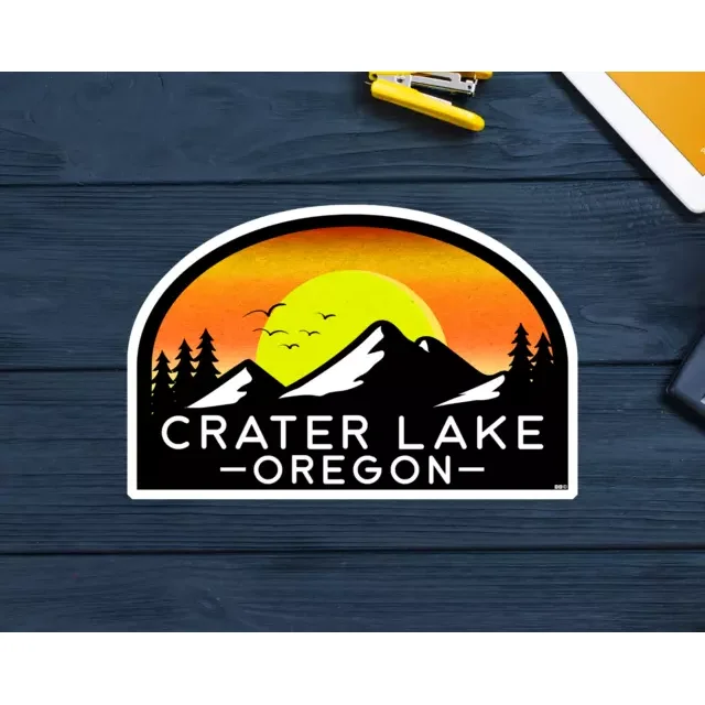 Crater Lake Oregon Sticker Decal Sticker Indoor Outdoor Phone Decal ...