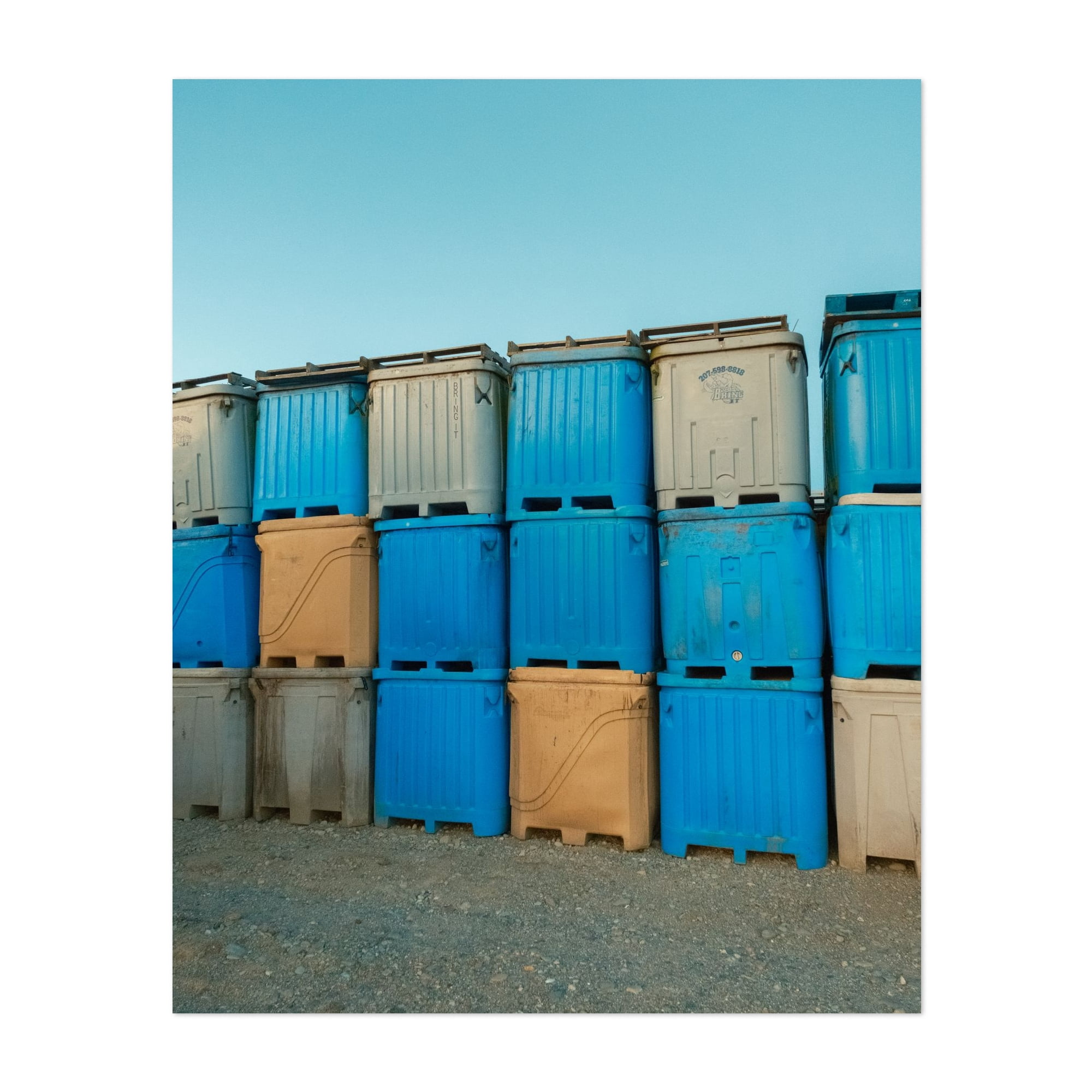 Crates, Beals Island - Beals Maine Photography Industrial Rustic ...