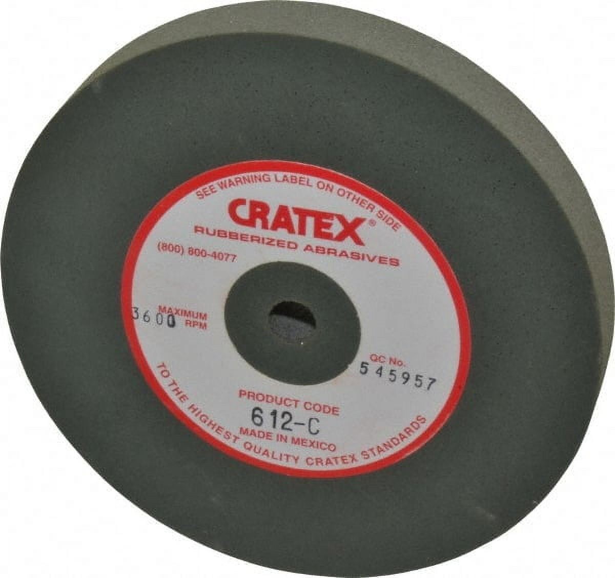 Cratex 6" Diam x 1/2" Hole x 3/4" Thick, Surface Grinding Wheel ...
