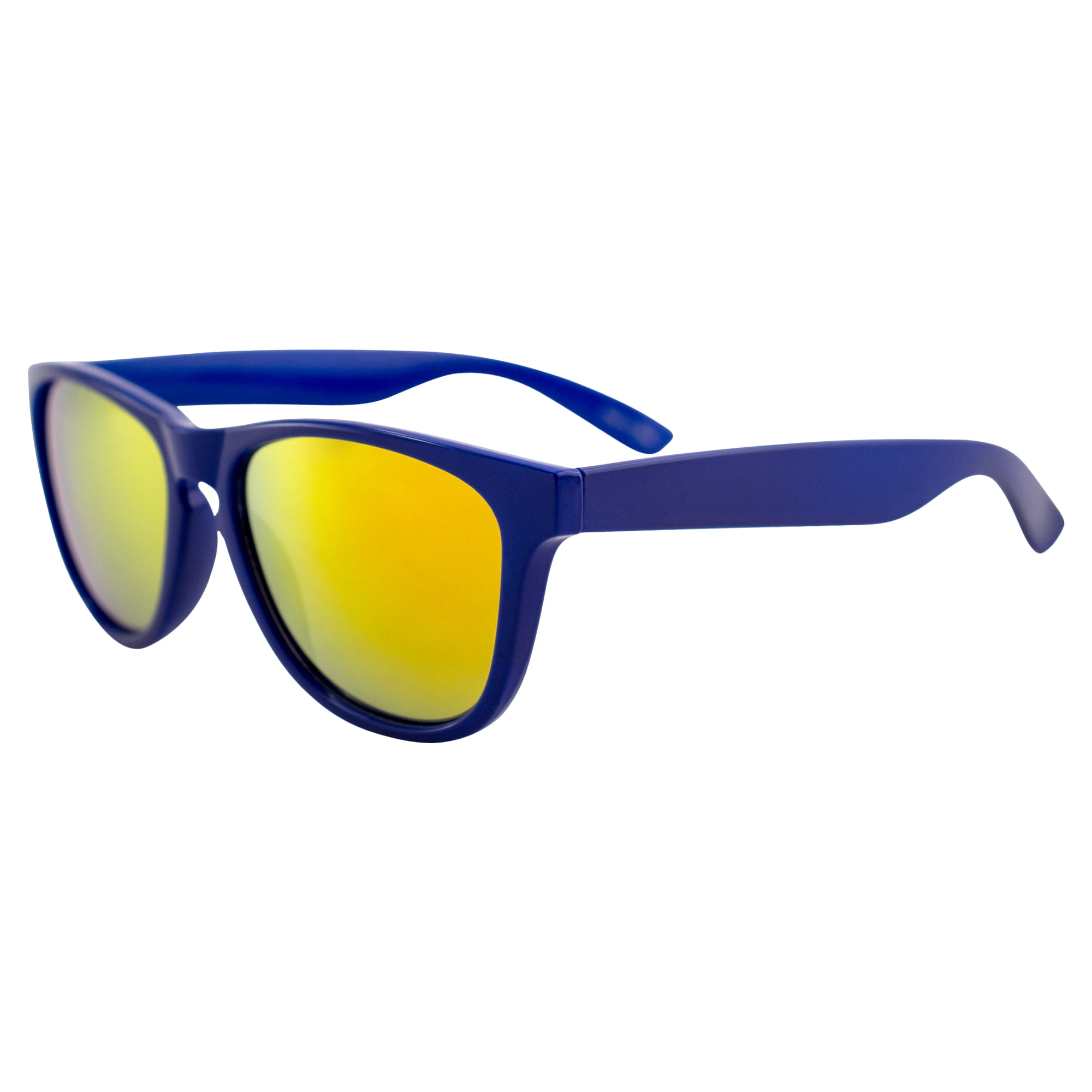 Crave Bandit Sunglasses Men Women Modern Style Retro Round Blue Frame w ...