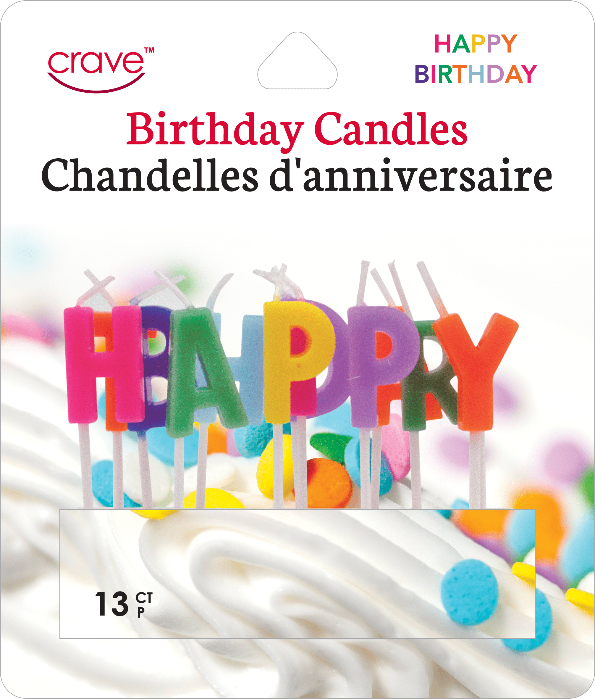 Crave Birthday Letters Candle, 13 count - Walmart.com