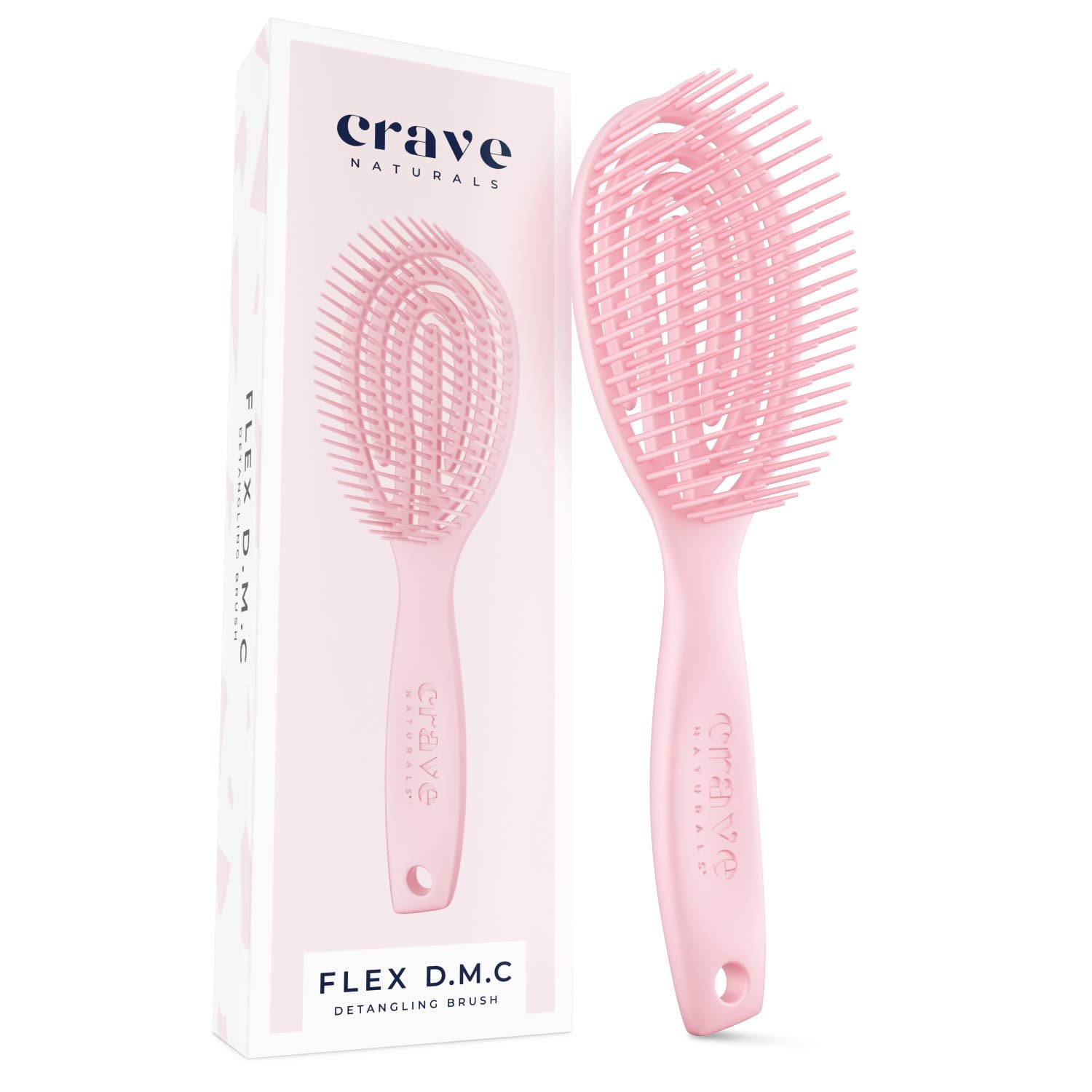 Crave Naturals Detangling Brush for Textured Hair - Flex DMC, 5 Layers ...