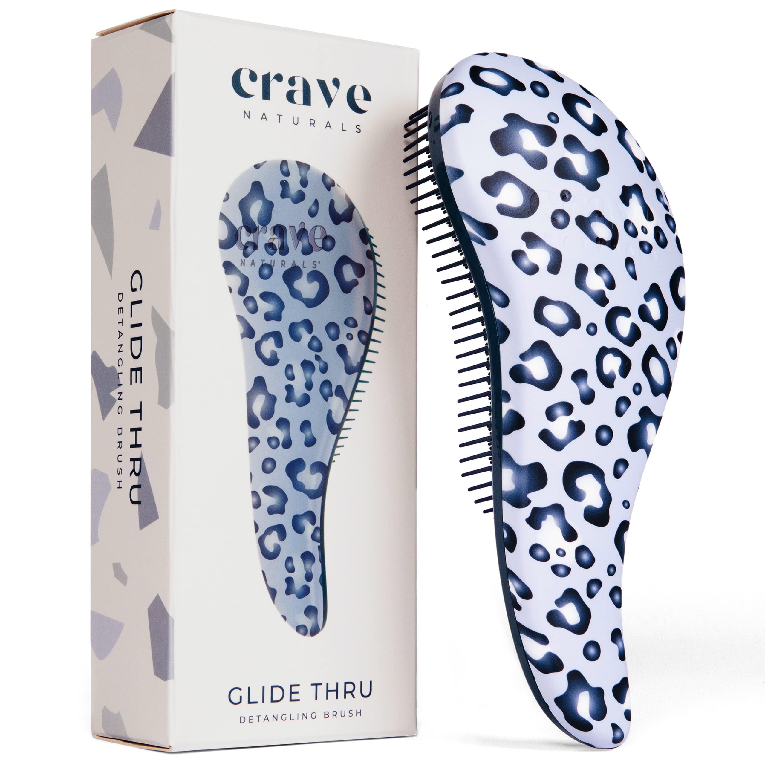 Crave Naturals Glide Thru Detangling Hair Brush for Adults & Kids Hair ...