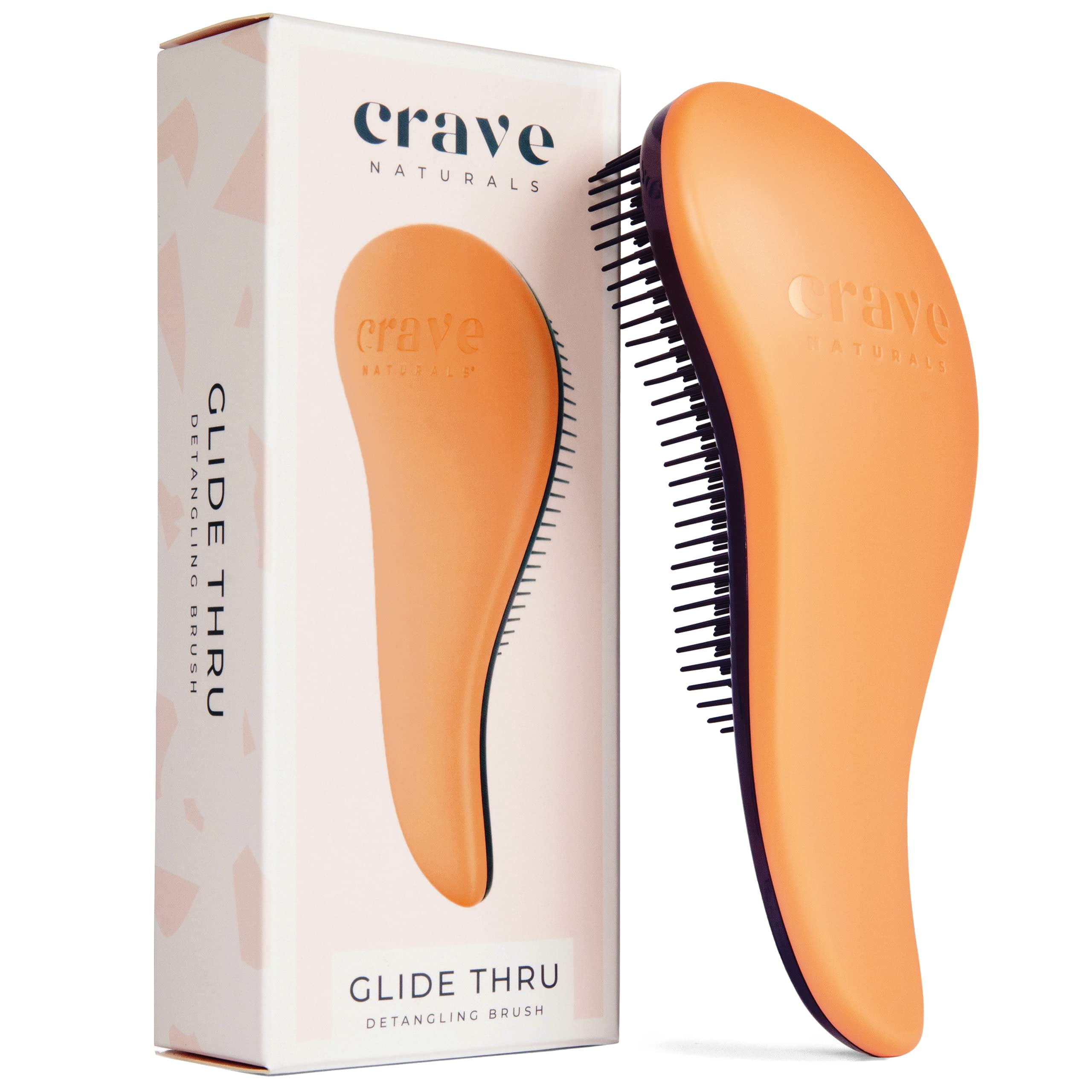Crave Naturals Glide Thru Detangling Brush for All Hair Types - Adults ...