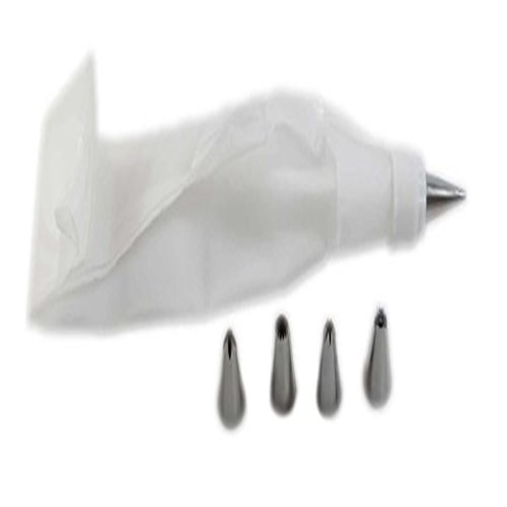 Crave Pastry Bag with Five Different Stainless Steel Nozzles (Pack of 2 ...