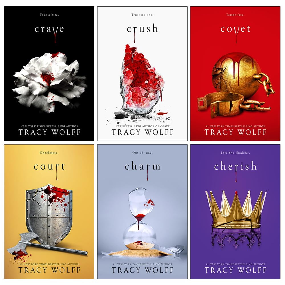 Crave Series 6 Books Collection Set By Tracy Wolff (Crave, Crush, Covet ...