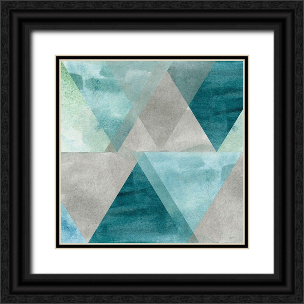 Craven, Katrina 15x15 Black Ornate Wood Framed with Double Matting ...