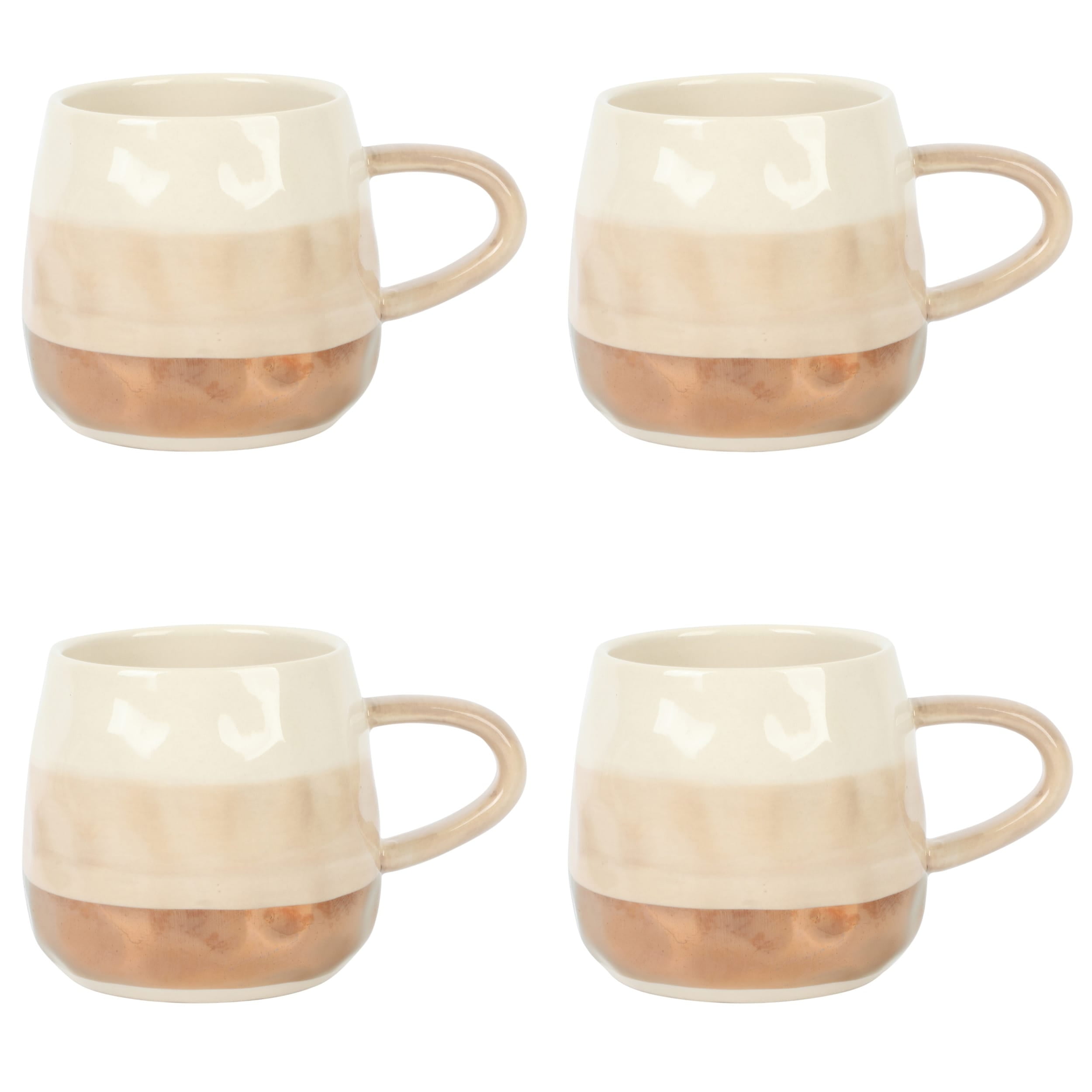Cravings By Chrissy Teigen 4 Piece 18 oz Stoneware Cup Set in Dove Gray ...