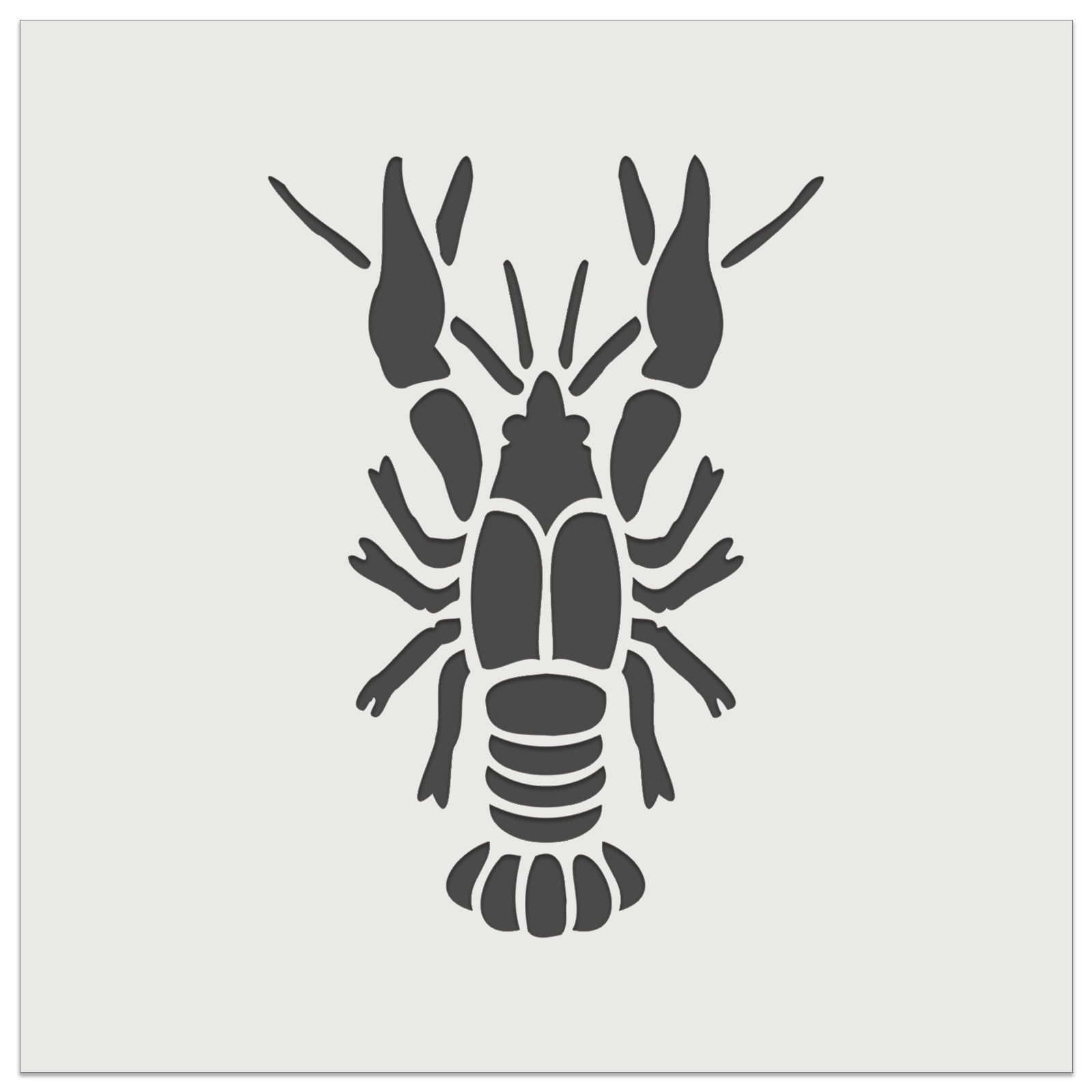 Crawdad Crayfish Mudbug Crustacean DIY Cookie Wall Craft Stencil - 5.5 ...